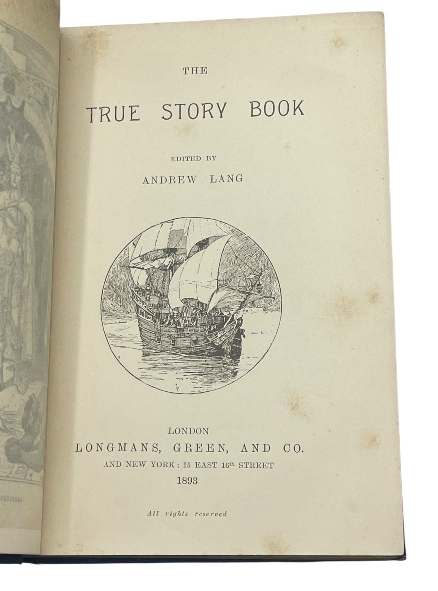 The True Story Book | Andrew LANG | First Edition